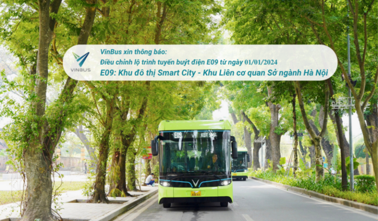 Lộ trình xe bus E09 Hà Nội mới nhất