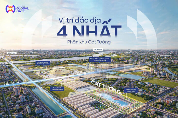 Vị trí 4 nhất tại phân khu Cát Tường Vinhomes Global Gate